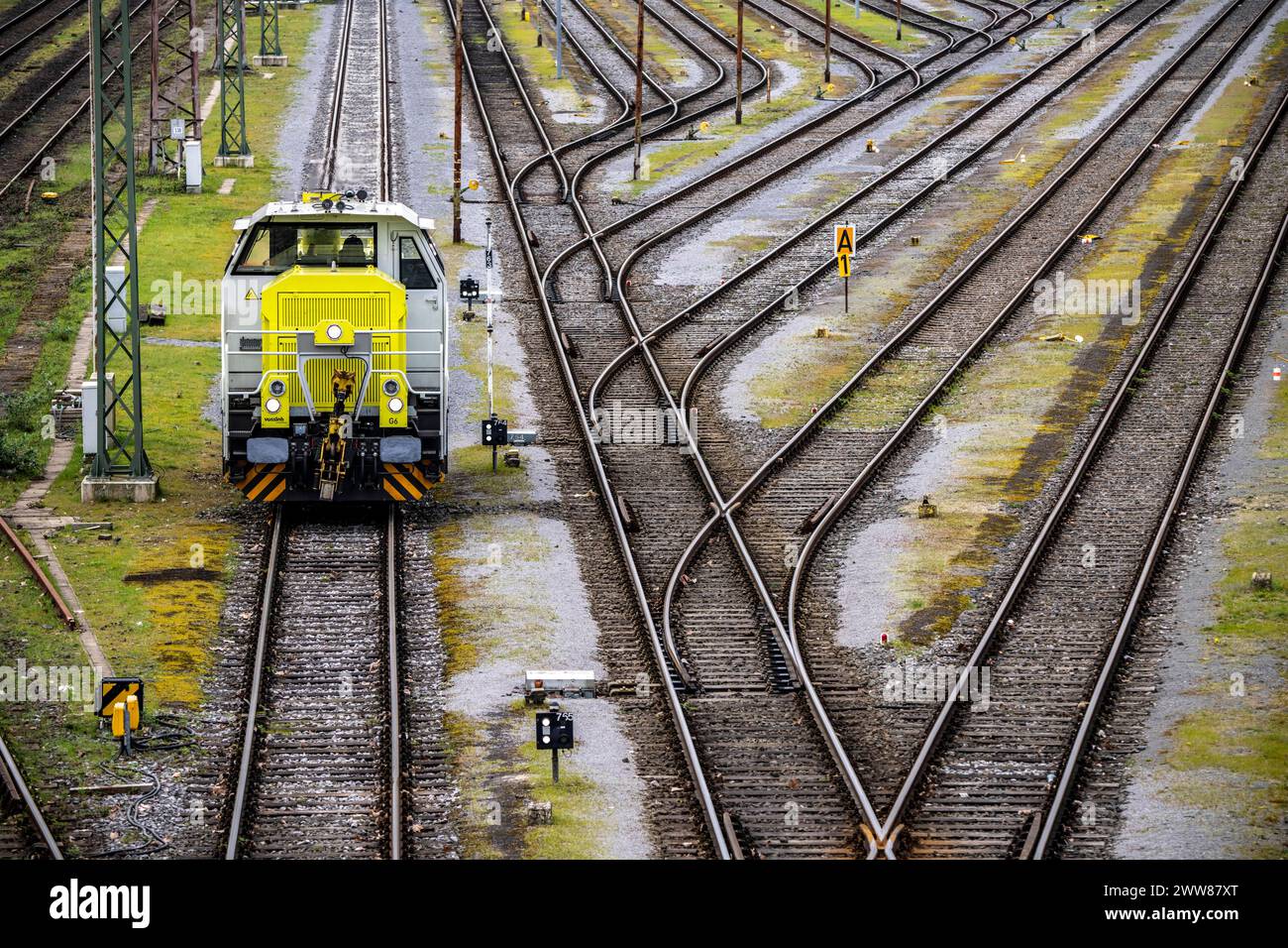 Rangierlok, Diesellok, Captrain G6, privates Bahnunternehmen, auf dem ...