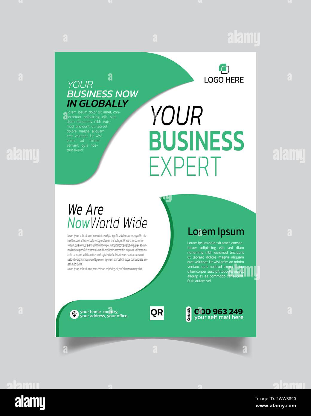 Minimalistic Creative Business Flyer or Trending Business Leaflet ...