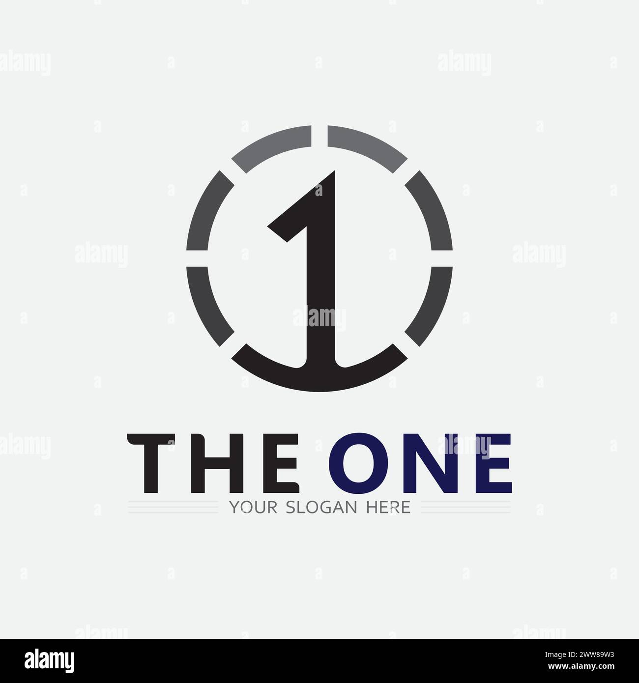 Number one logo and Vector Number design Stock Images Illustration ...