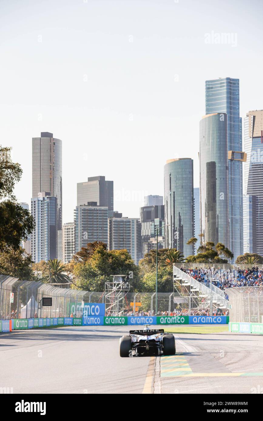 Melbourne, Australia. 22nd Mar, 2024. Pierre Gasly of France drives the ...