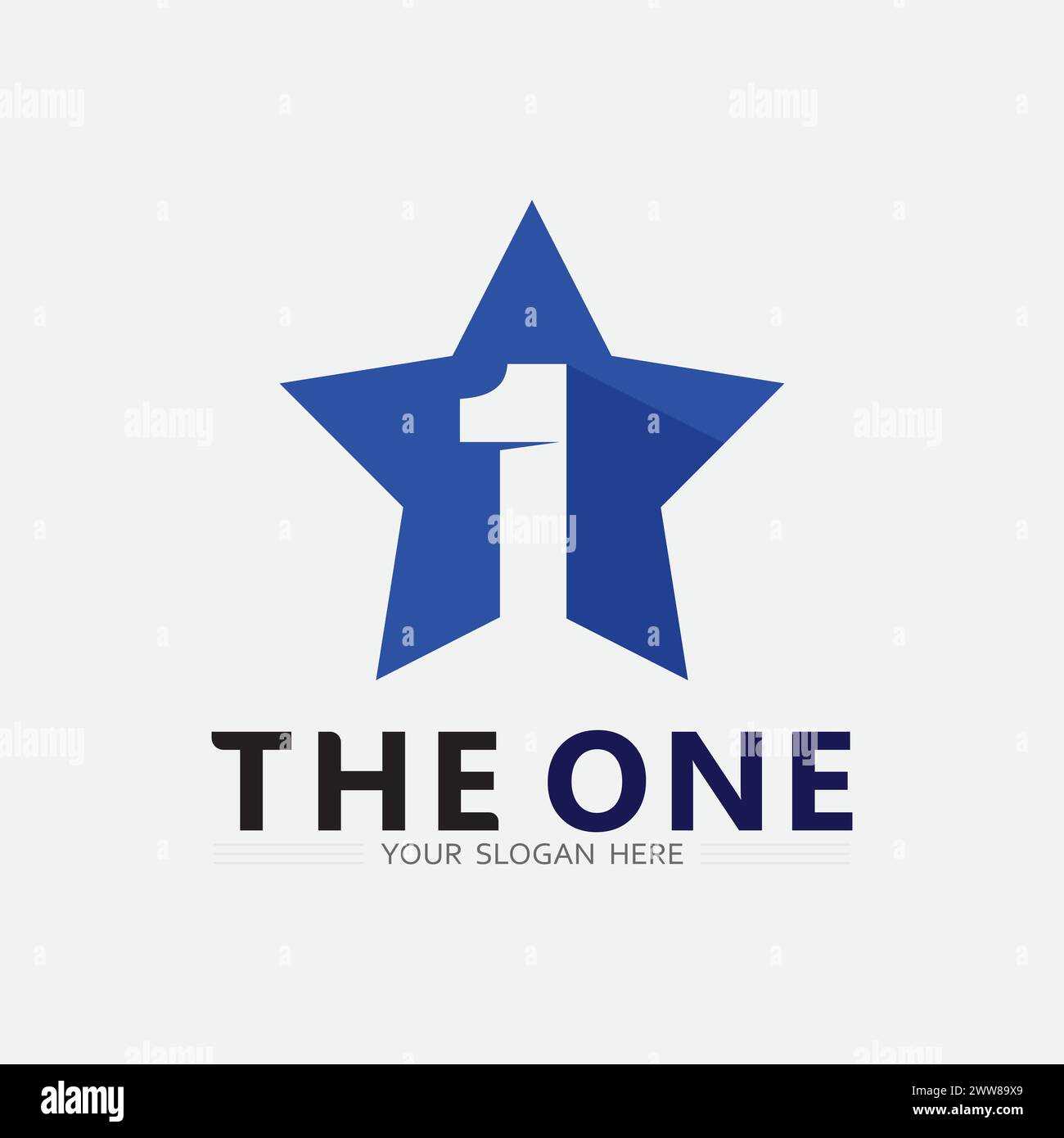 Number one logo and Vector Number design Stock Images Illustration ...