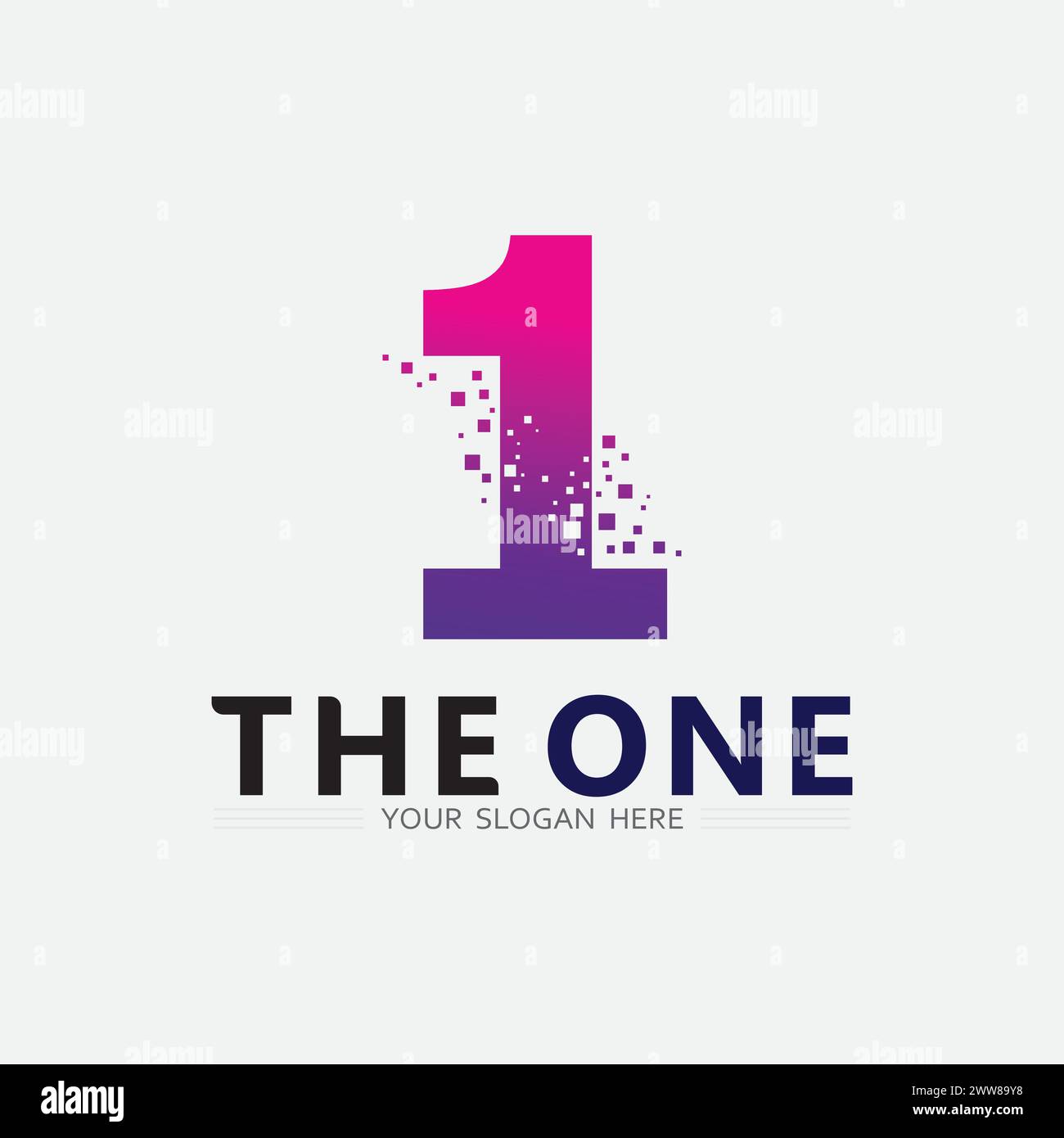Number one logo and Vector Number design Stock Images Illustration ...