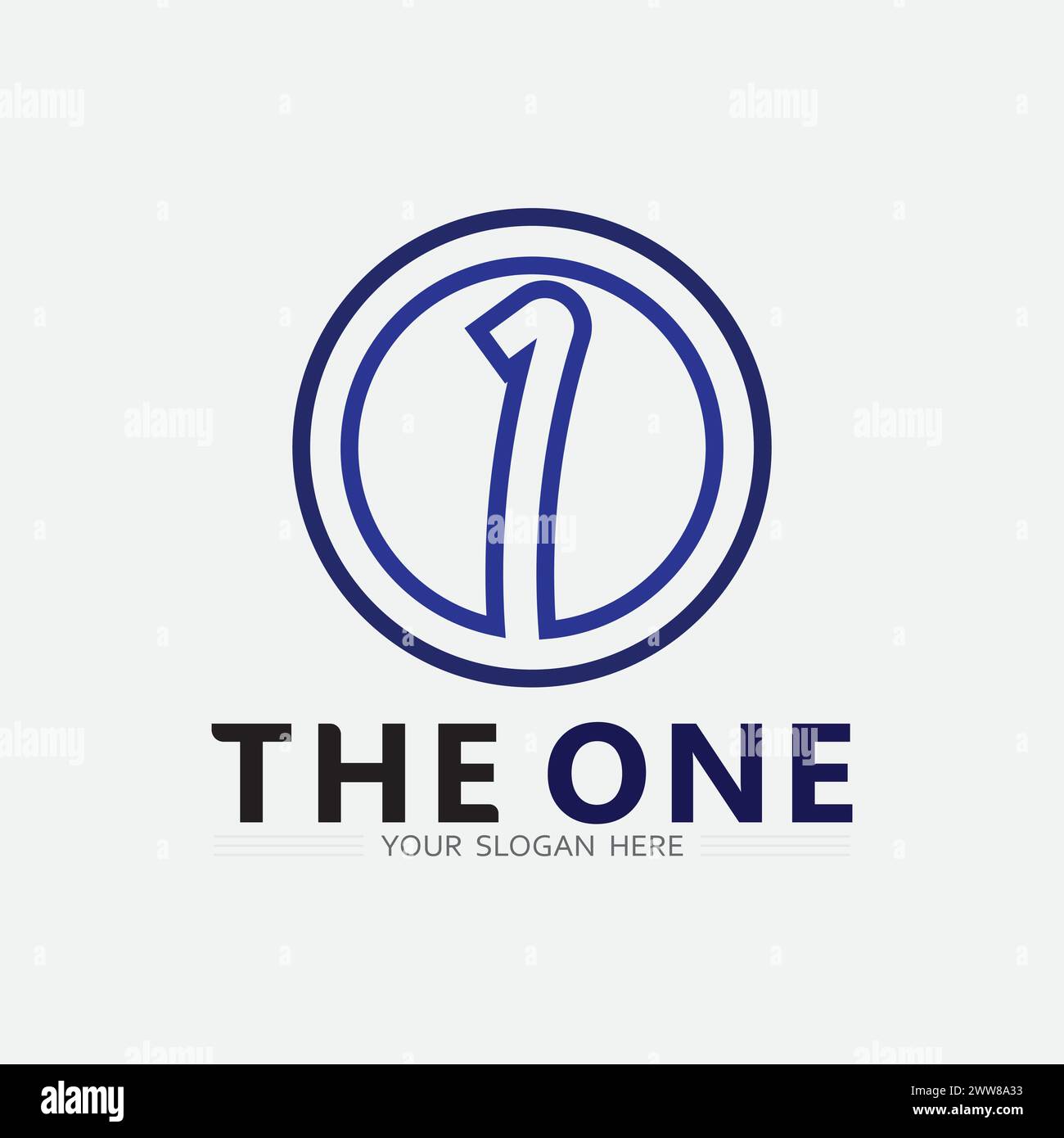 Number one logo and Vector Number design Stock Images Illustration ...
