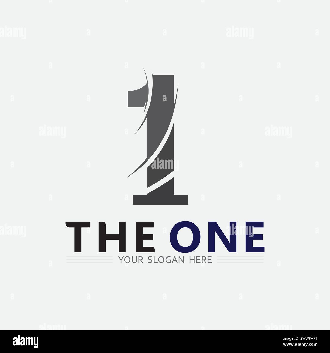 Number one logo and Vector Number design Stock Images Illustration ...