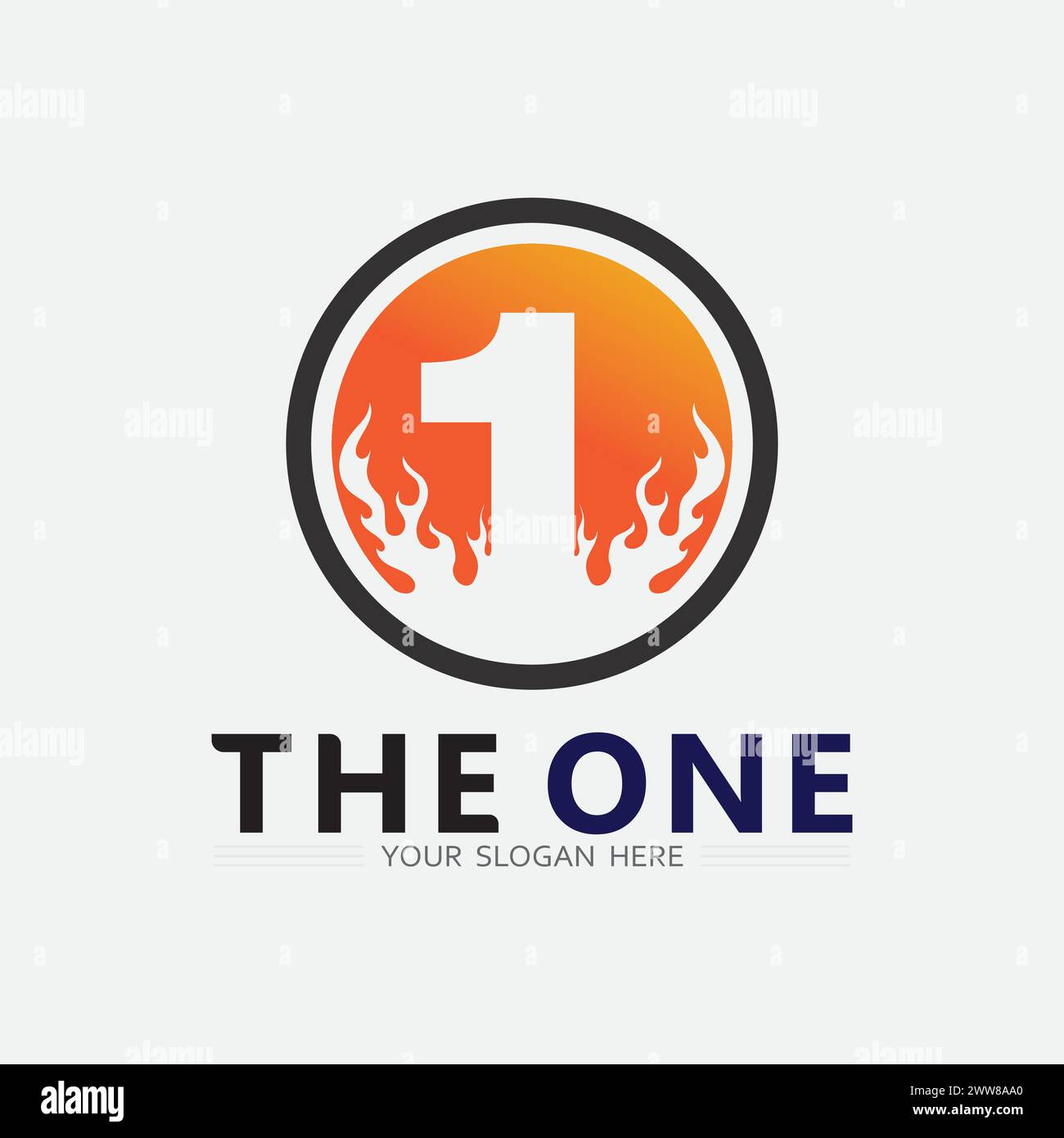 Number one logo and Vector Number design Stock Images Illustration ...