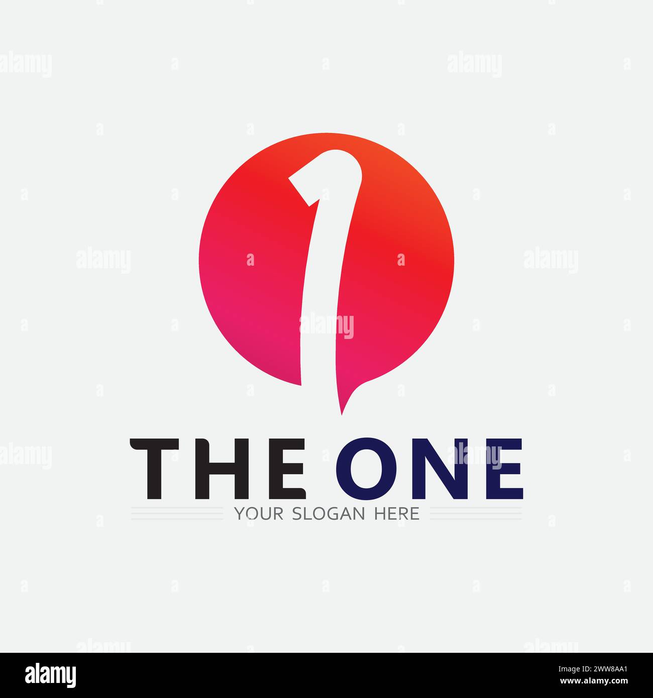 Number one logo and Vector Number design Stock Images Illustration ...