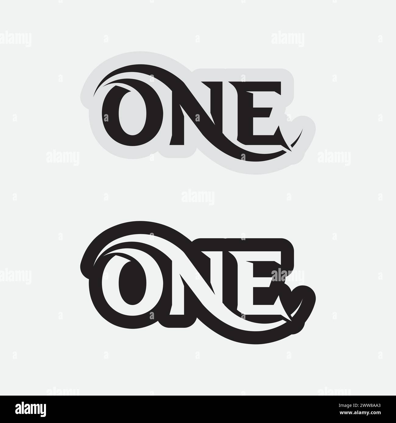 Number one logo and Vector Number design Stock Images Illustration ...