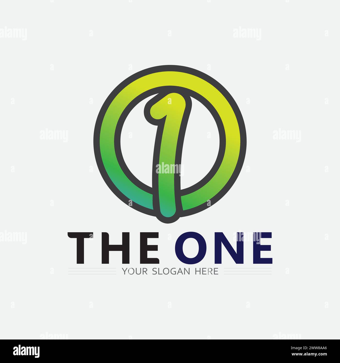 Number one logo and Vector Number design Stock Images Illustration ...