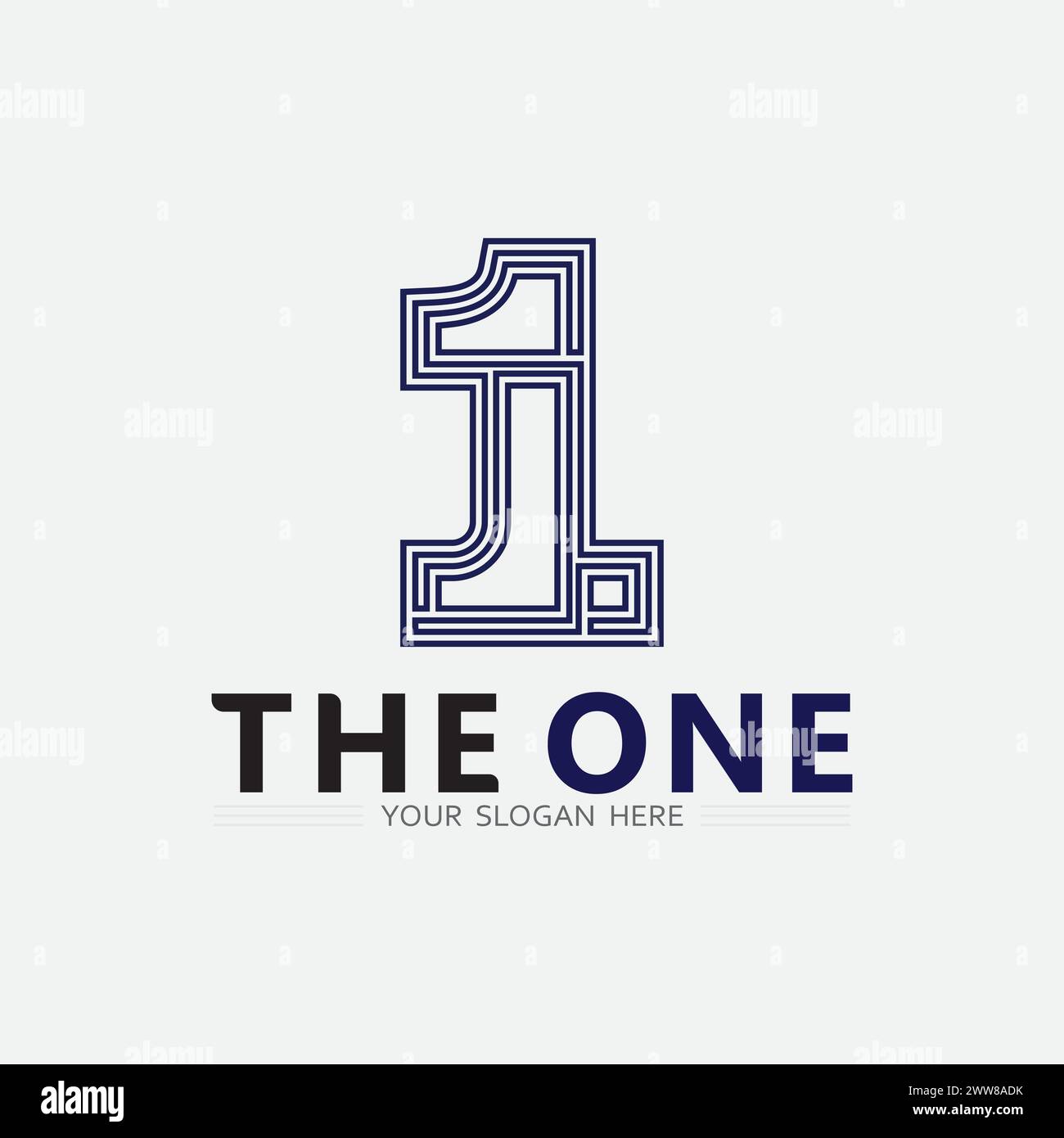 Number one logo and Vector Number design Stock Images Illustration ...