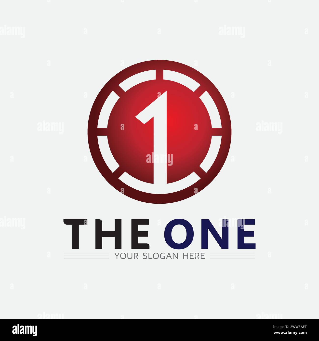 Number one logo and Vector Number design Stock Images Illustration ...