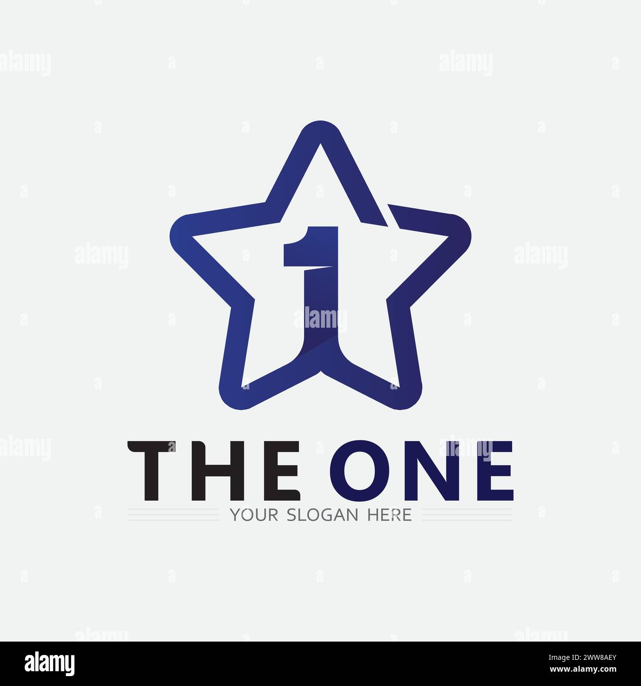 Number one logo and Vector Number design Stock Images Illustration ...