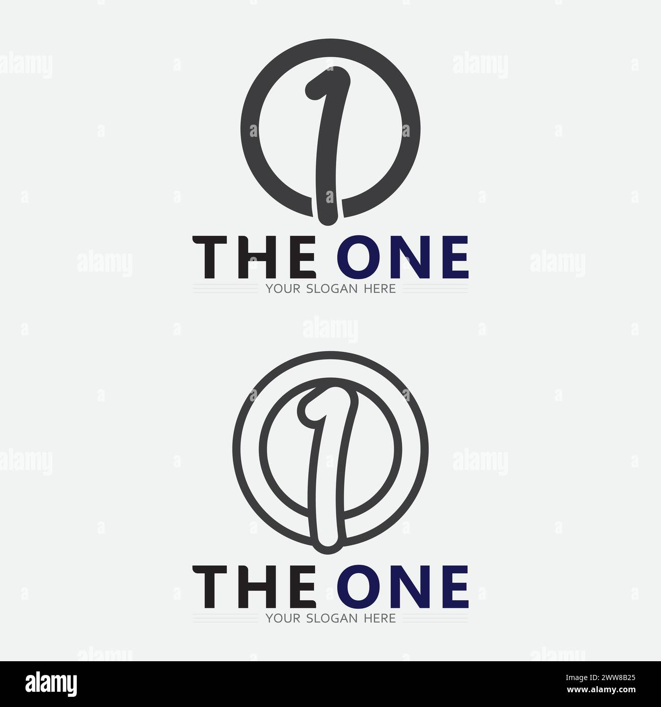 Number one logo and Vector Number design Stock Images Illustration ...
