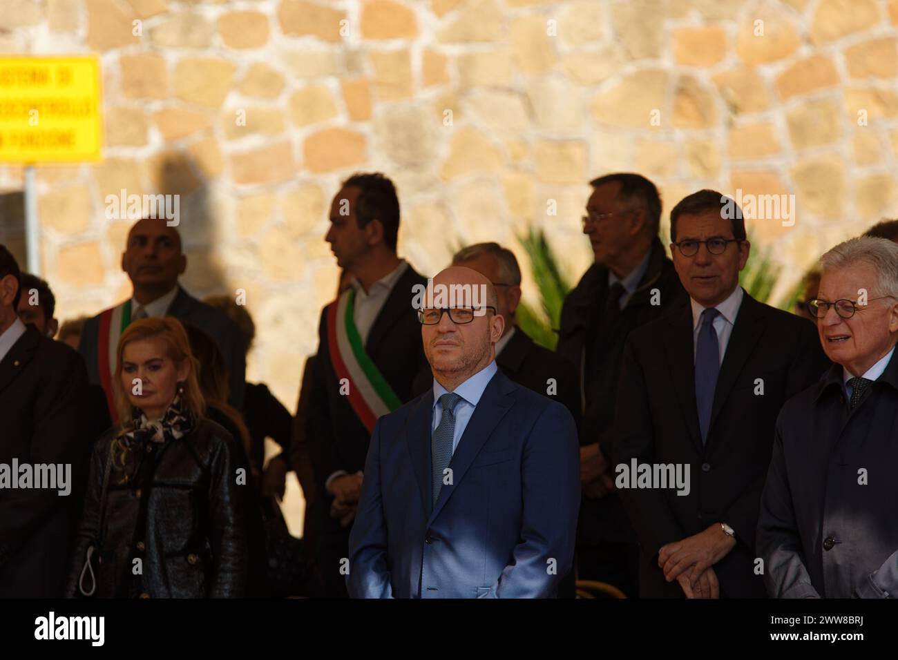 Rome, Italy 03 24 2024: Commemoration ceremony for the victims Nazi ...