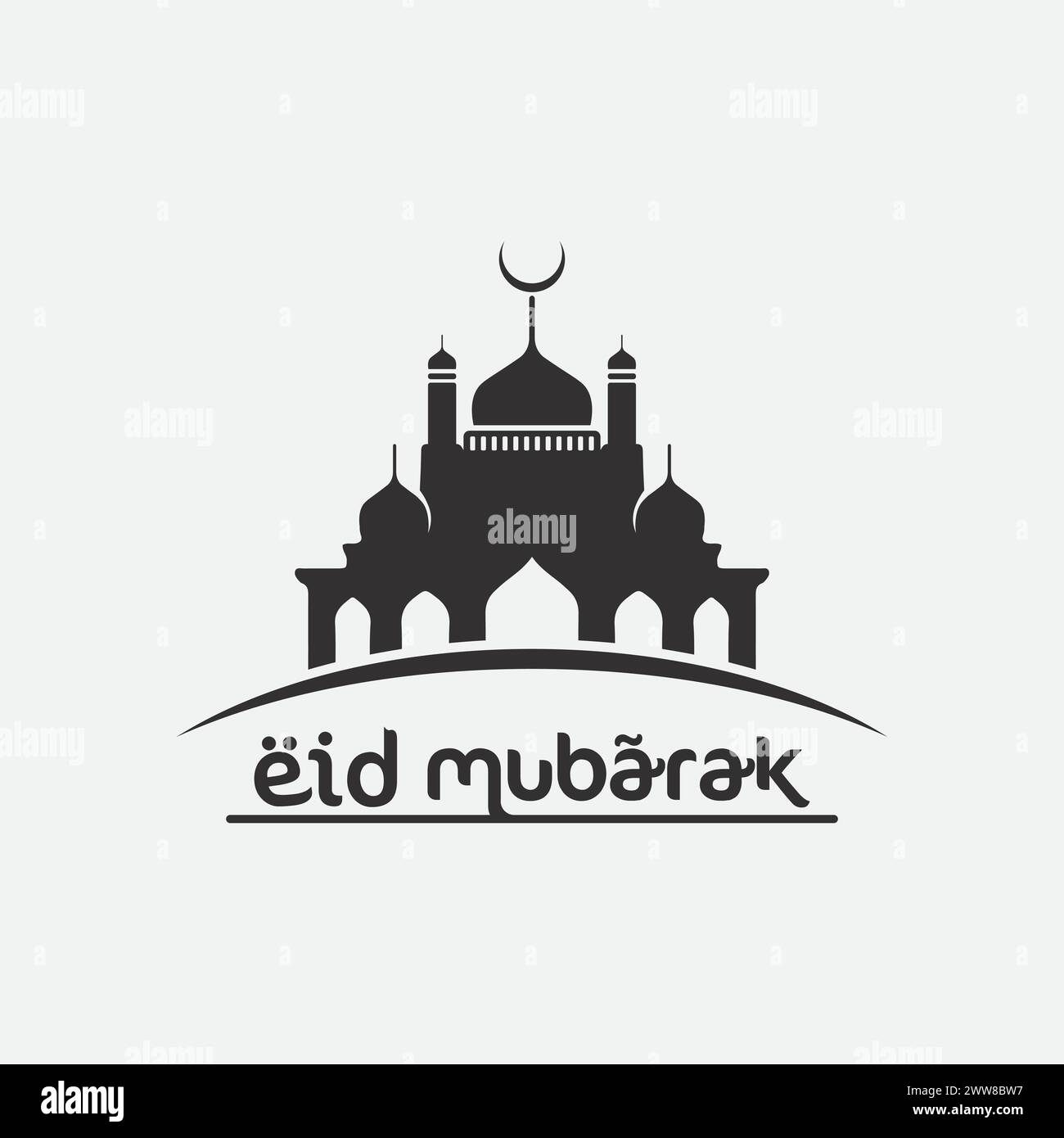eid mubarak icon logo islamic and ramdhan religion illustration logo ...