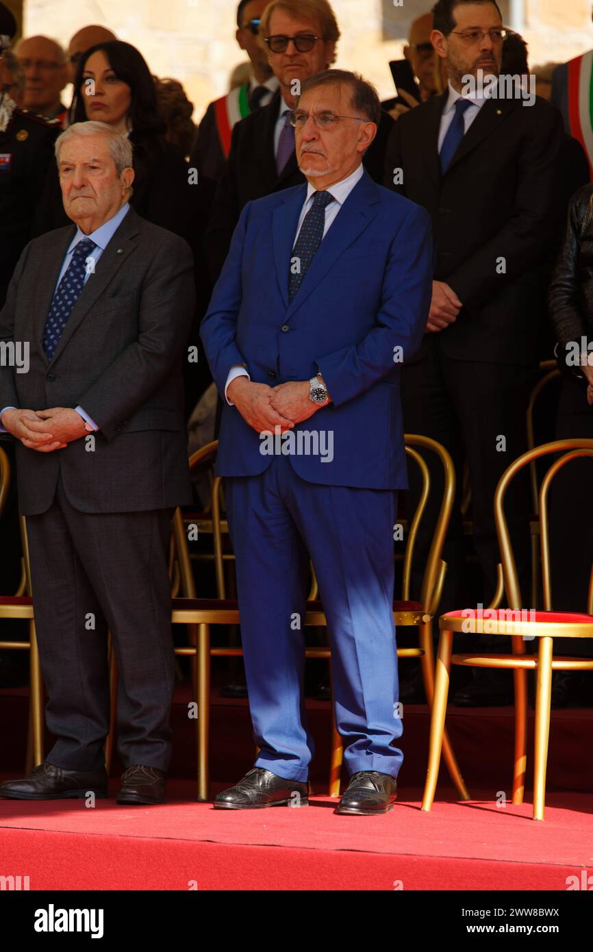 Rome, Italy 03 24 2024: Commemoration ceremony for the victims of Nazi ...