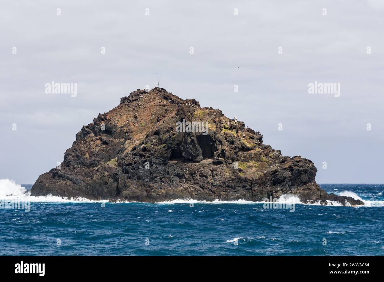 Roque de Garachico, remnant of a volcanic eruption, Garachico, Tenerife ...