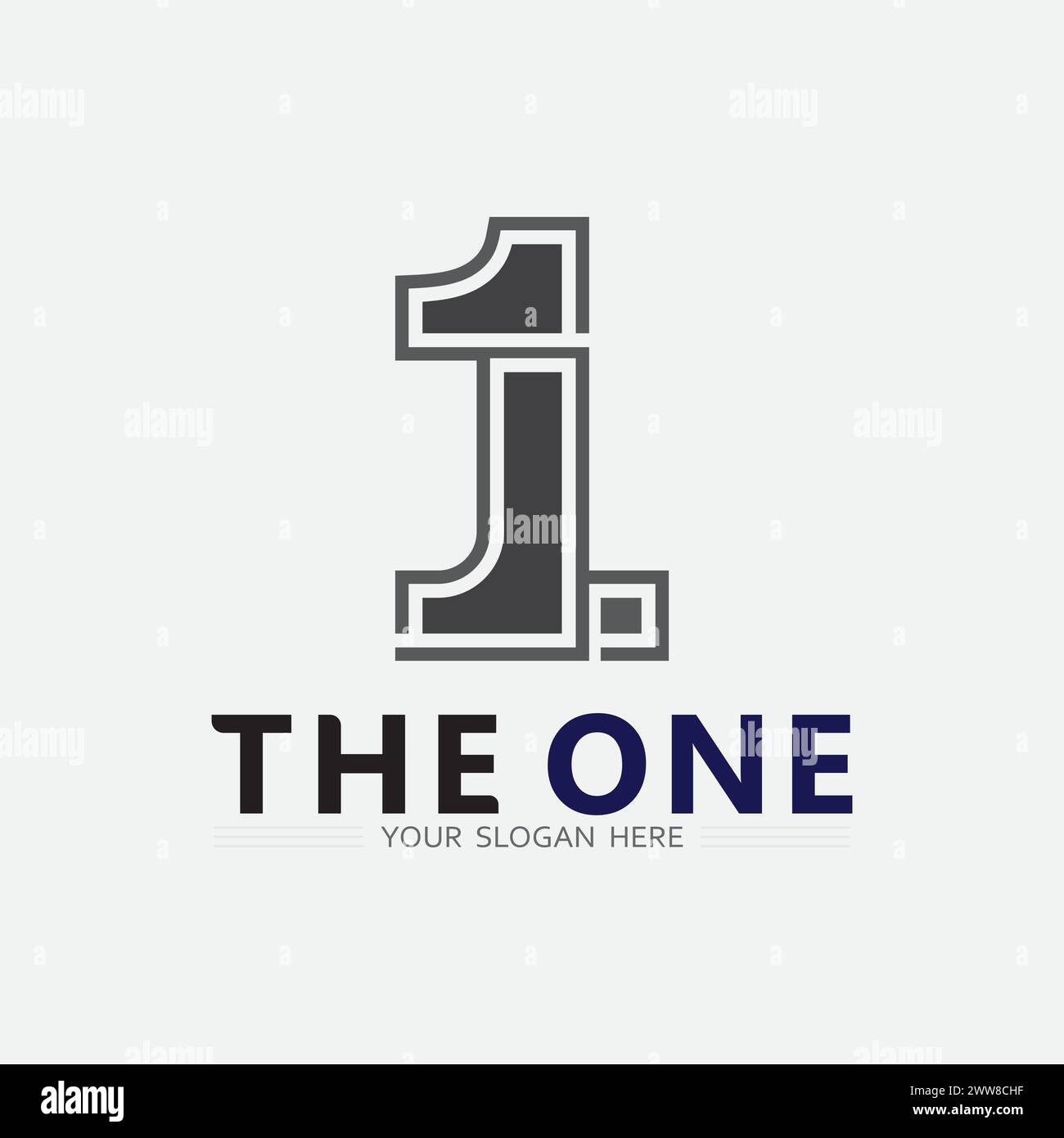 Number one logo and Vector Number design Stock Images Illustration ...