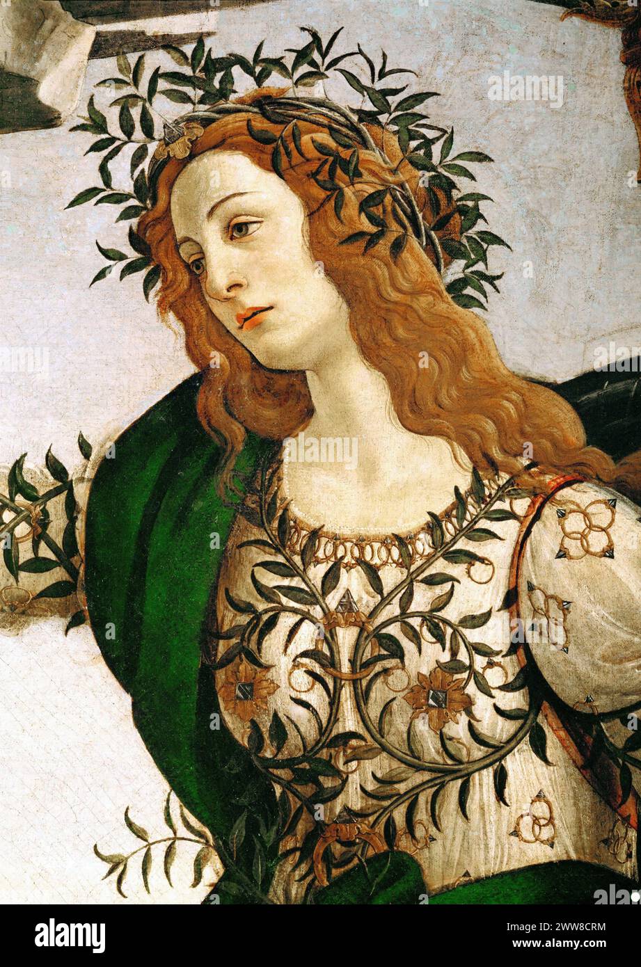 Alessandro Botticelli – Pallas and the Centaur, detail 1482-83 Stock ...