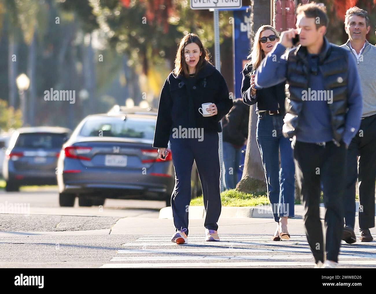 Jennifer Garner is seen with her son Samuel Affleck in Los Angeles ...