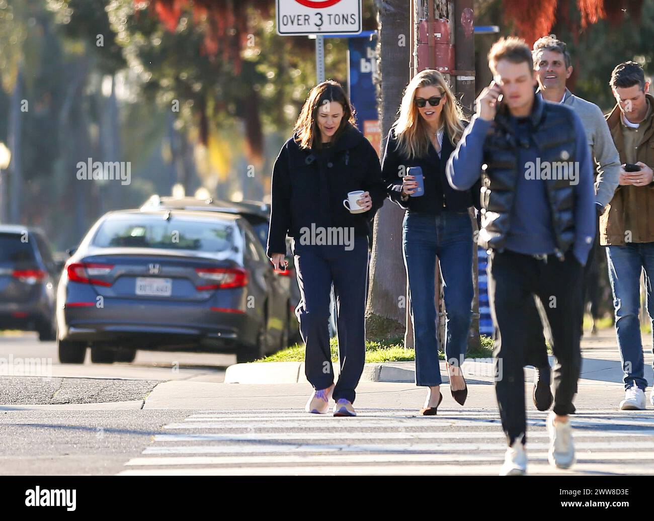 Jennifer Garner is seen with her son Samuel Affleck in Los Angeles ...