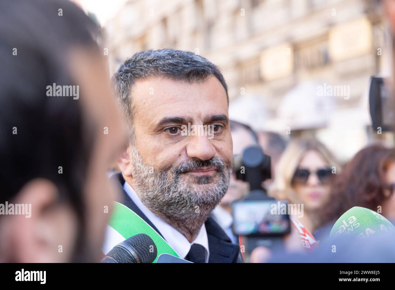 Rome, Italy, 21/03/2024, Rome, Italy. 21st Mar, 2024. Mayor of Bari ...