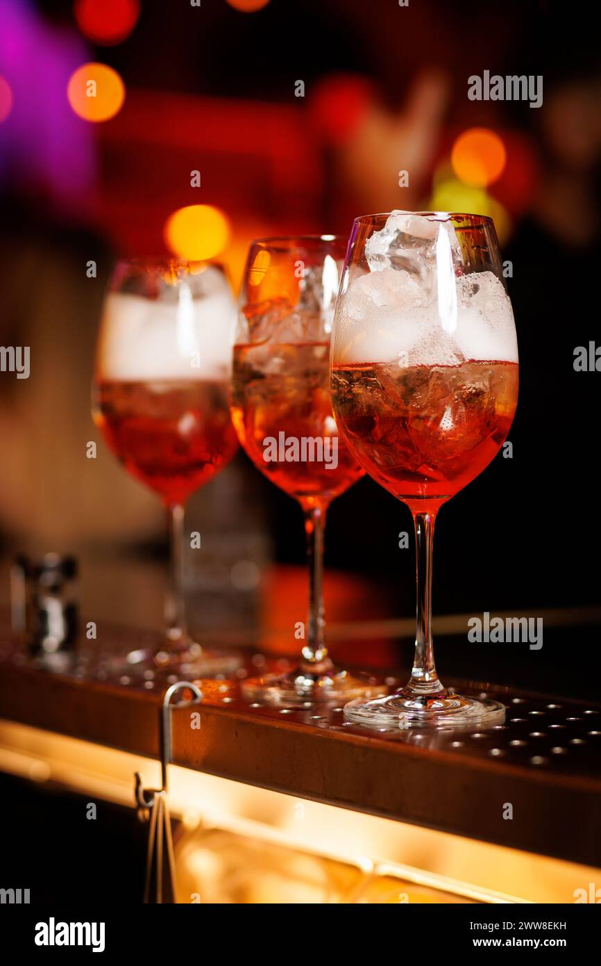 Wedding party glass aperol spritz hi-res stock photography and images ...