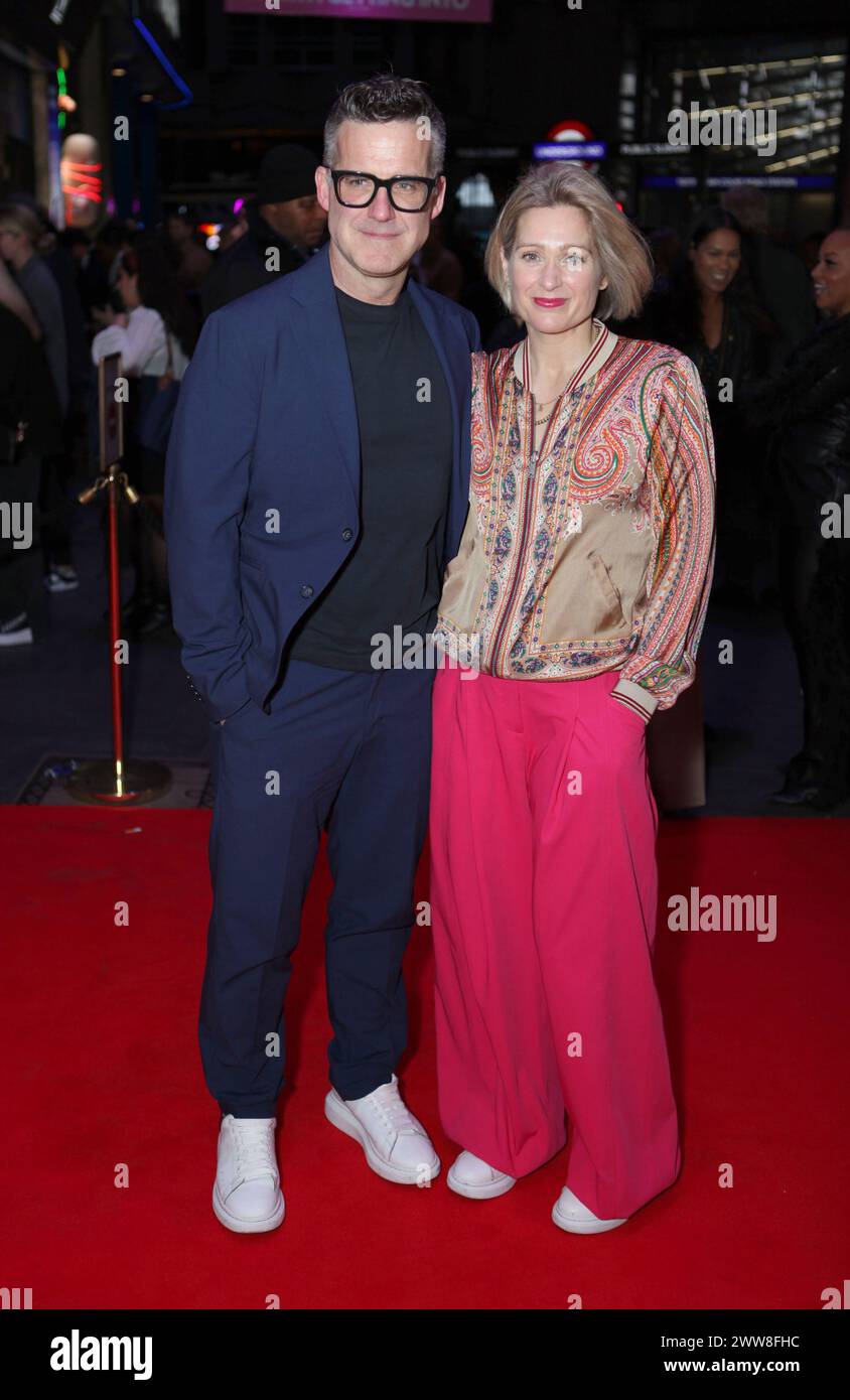 London, UK. Bill Buckhurst and Sian Brooke at Sister Act press night ...