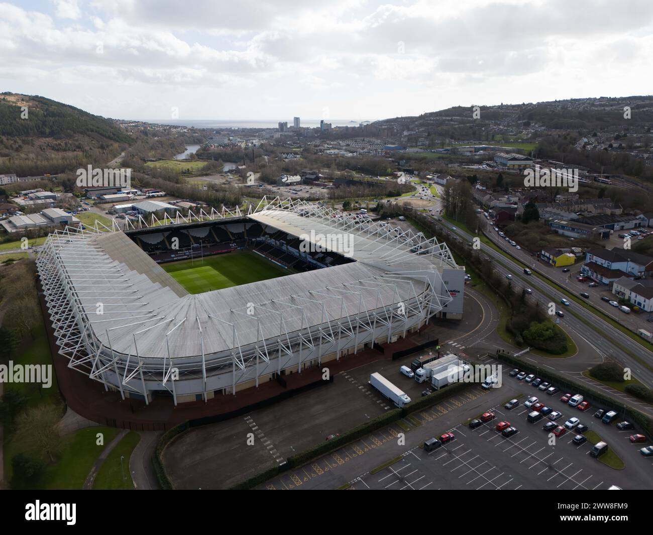 Principality stadium drone hi-res stock photography and images - Alamy