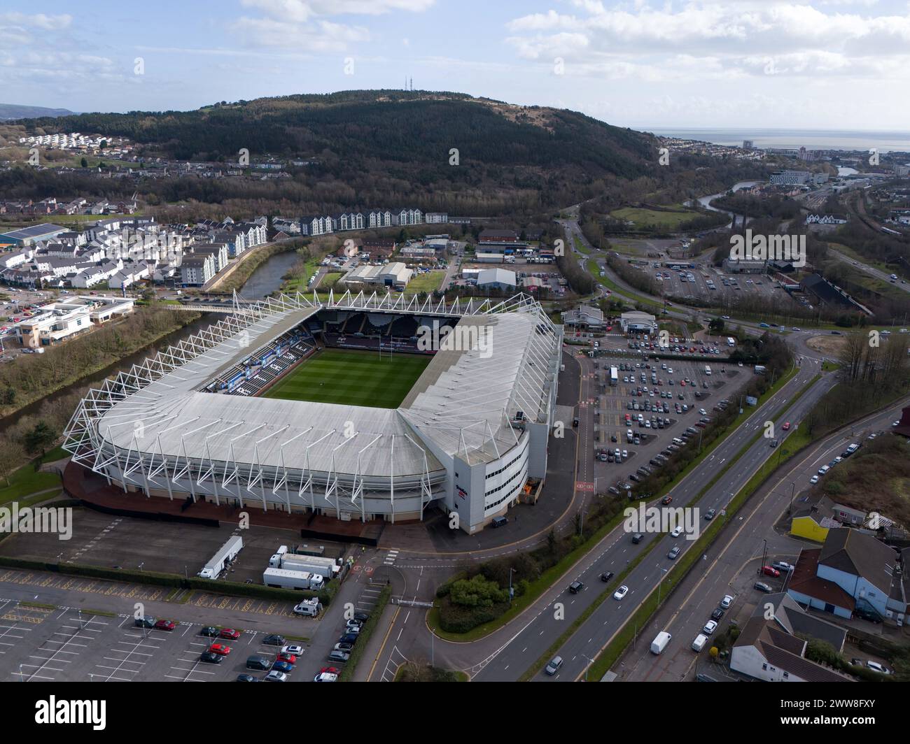 Principality stadium drone hi-res stock photography and images - Alamy