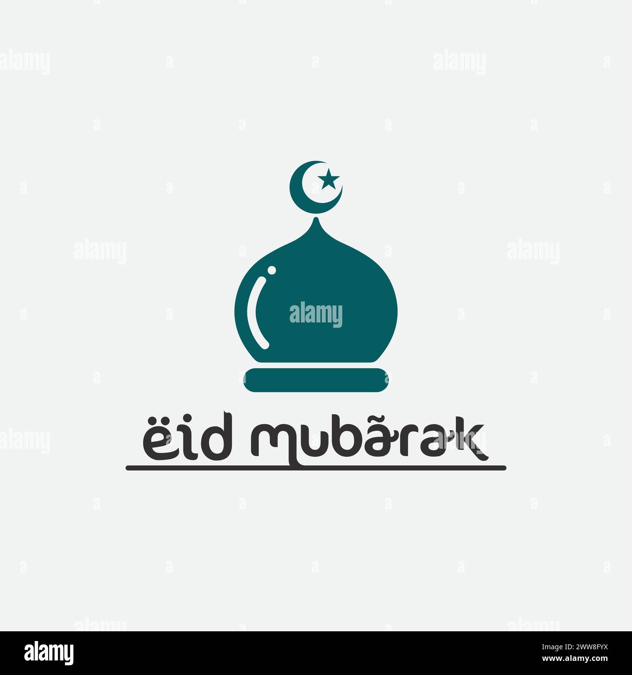 eid mubarak icon logo islamic and ramdhan religion illustration logo ...