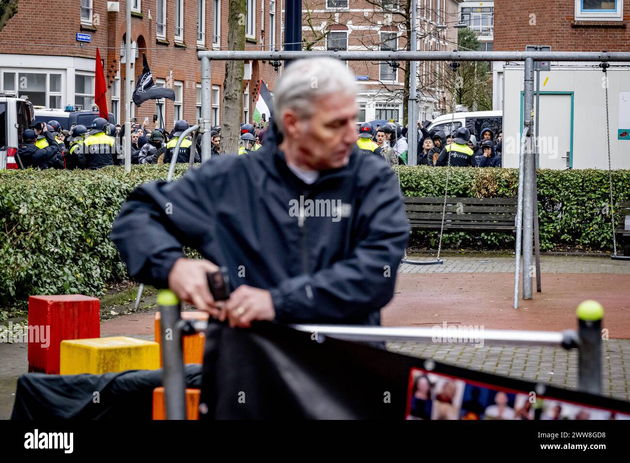 ROTTERDAM - Pegida leader Edwin Wagensveld during a pro-Israel ...