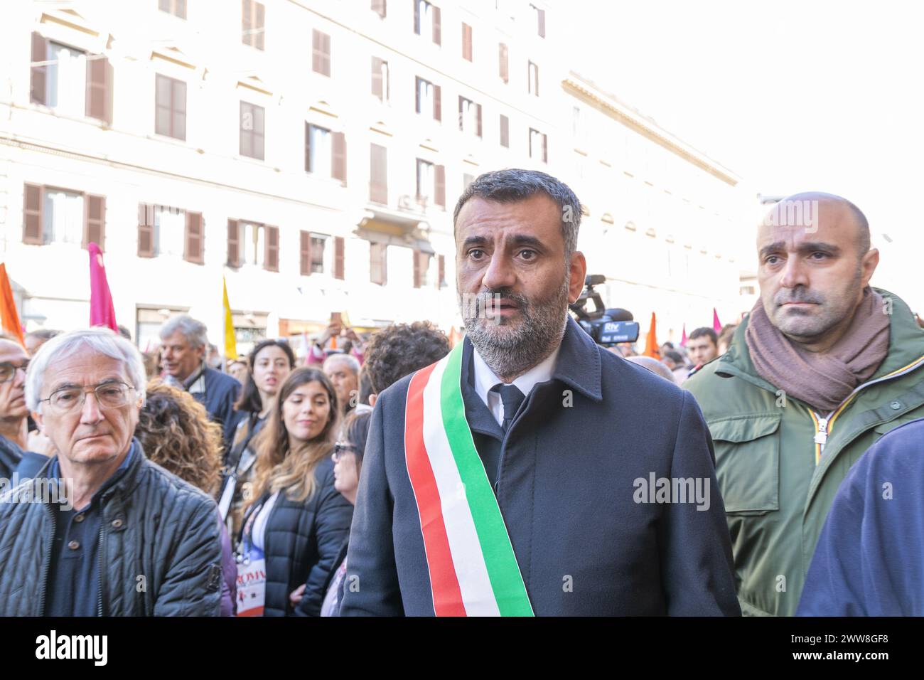 Rome, Italy. 21st Mar, 2024. Mayor of Bari Antonio Decaro participates ...