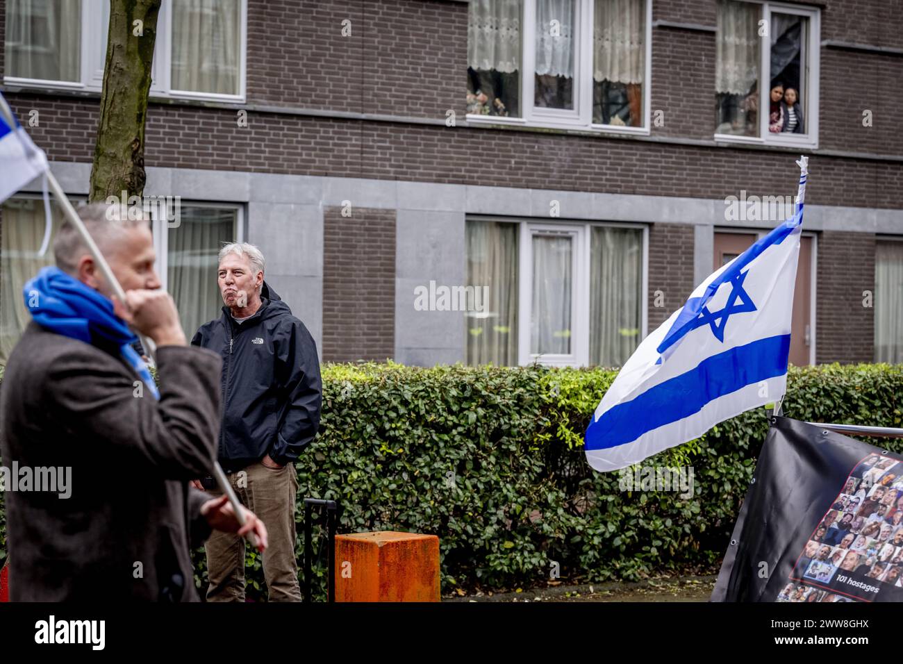 ROTTERDAM - Pegida leader Edwin Wagensveld during a pro-Israel ...