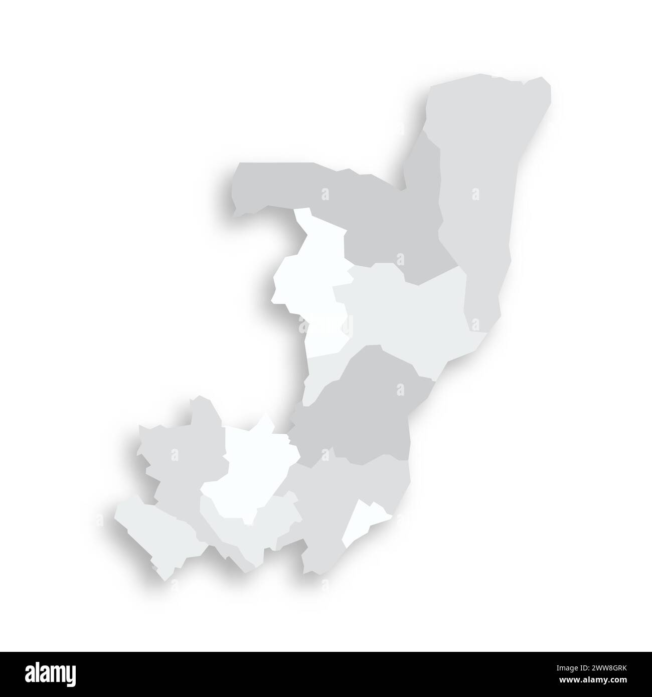 Map of congo divided hi-res stock photography and images - Alamy