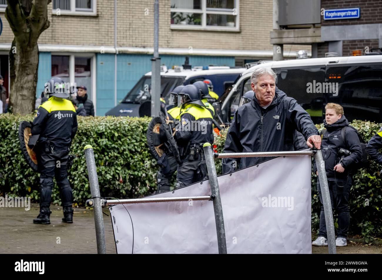 ROTTERDAM - Pegida leader Edwin Wagensveld during a pro-Israel ...
