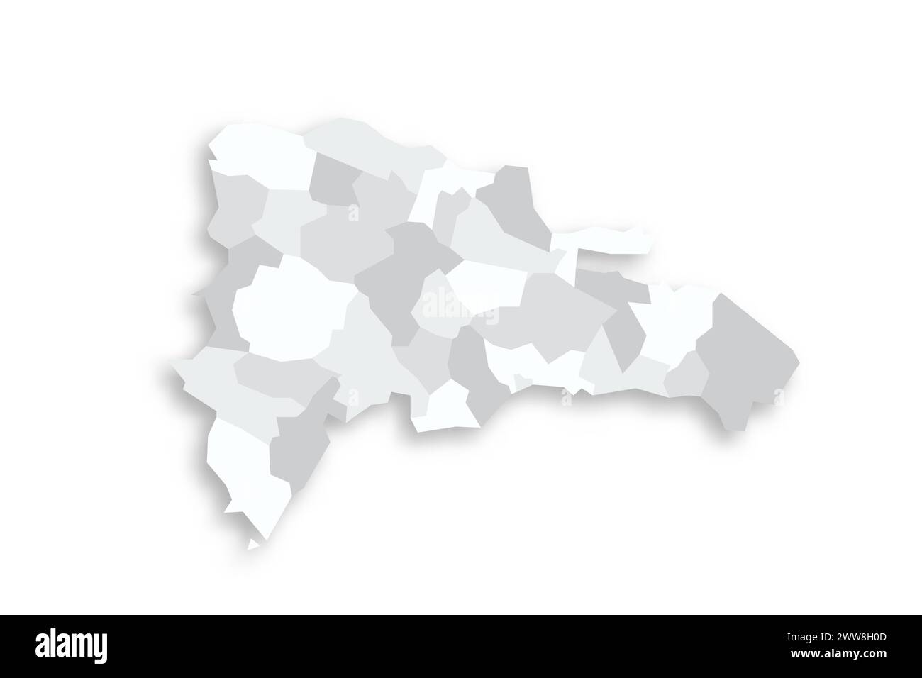 Dominican Republic political map of administrative divisions ...