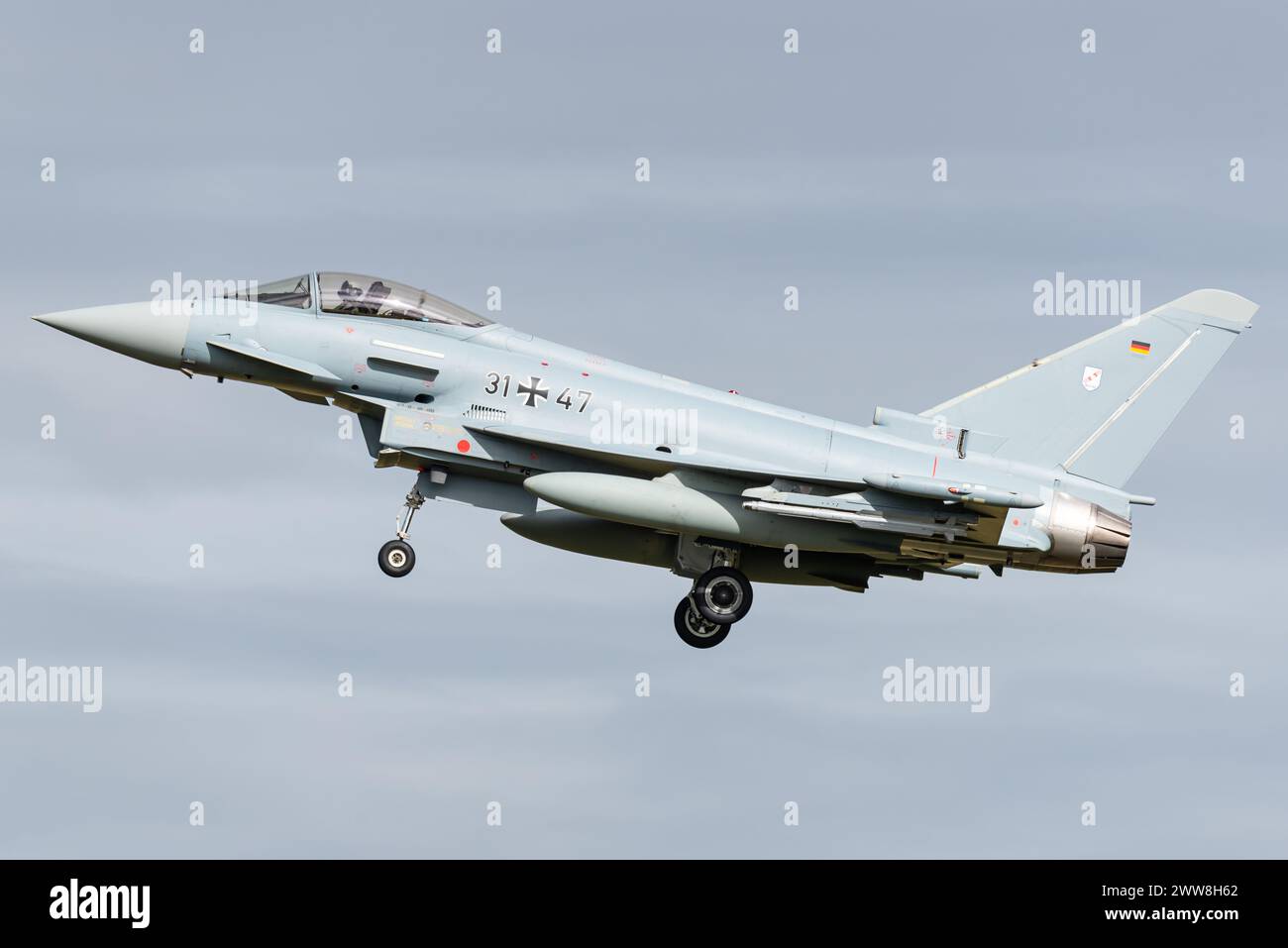 A Eurofighter Typhoon of the German Air Force Stock Photo - Alamy