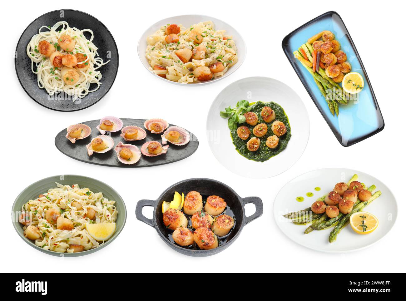 Different dishes seafood on hi-res stock photography and images - Alamy