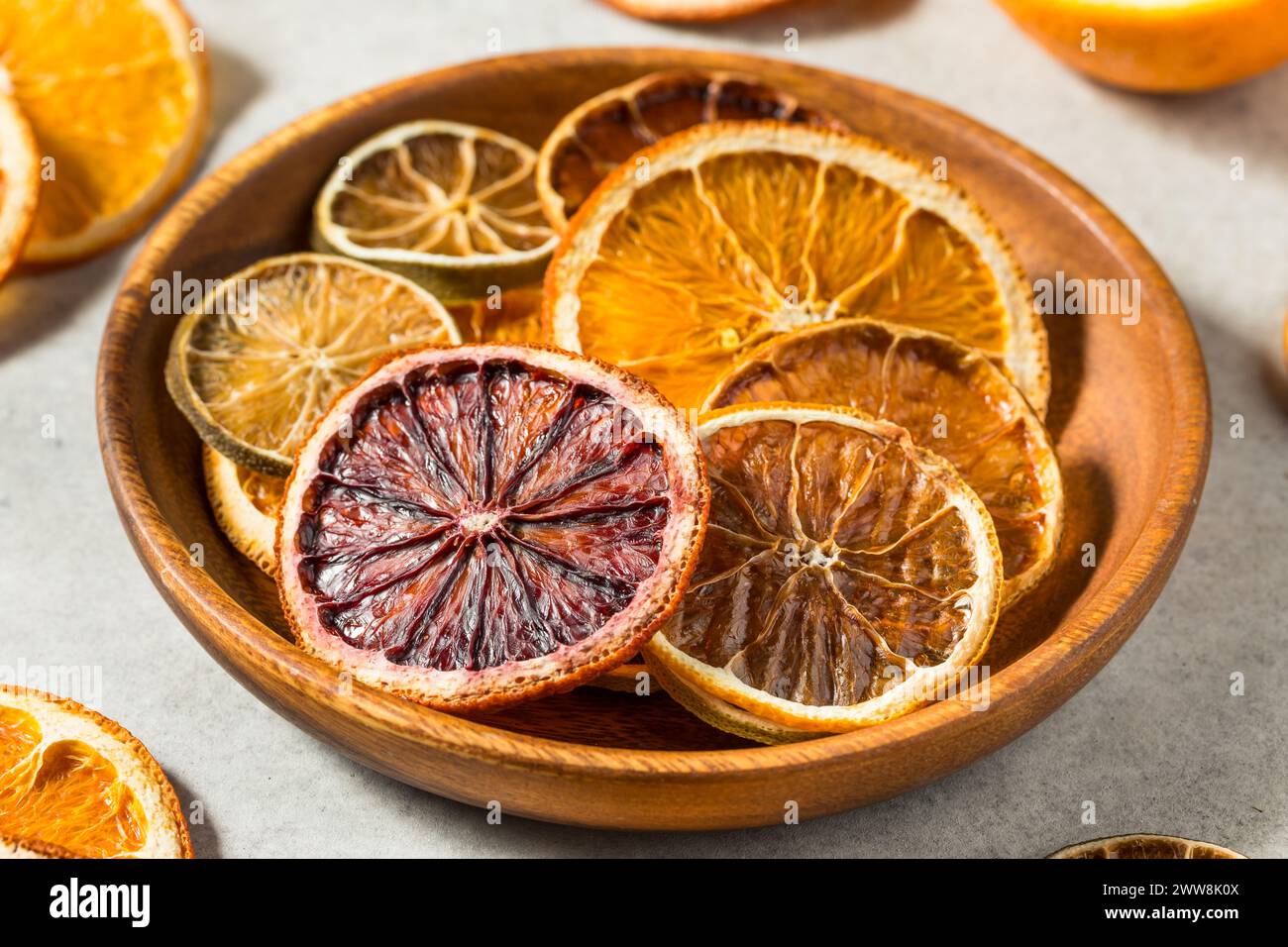 Healthy Dried Dehydrated Citrus Fruit with Oranges LIme and Lemons ...
