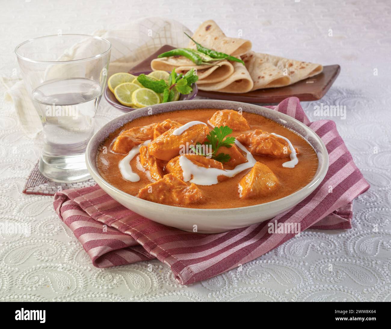 Butter Chicken, delicious and thick indian style chicken gravy topped ...