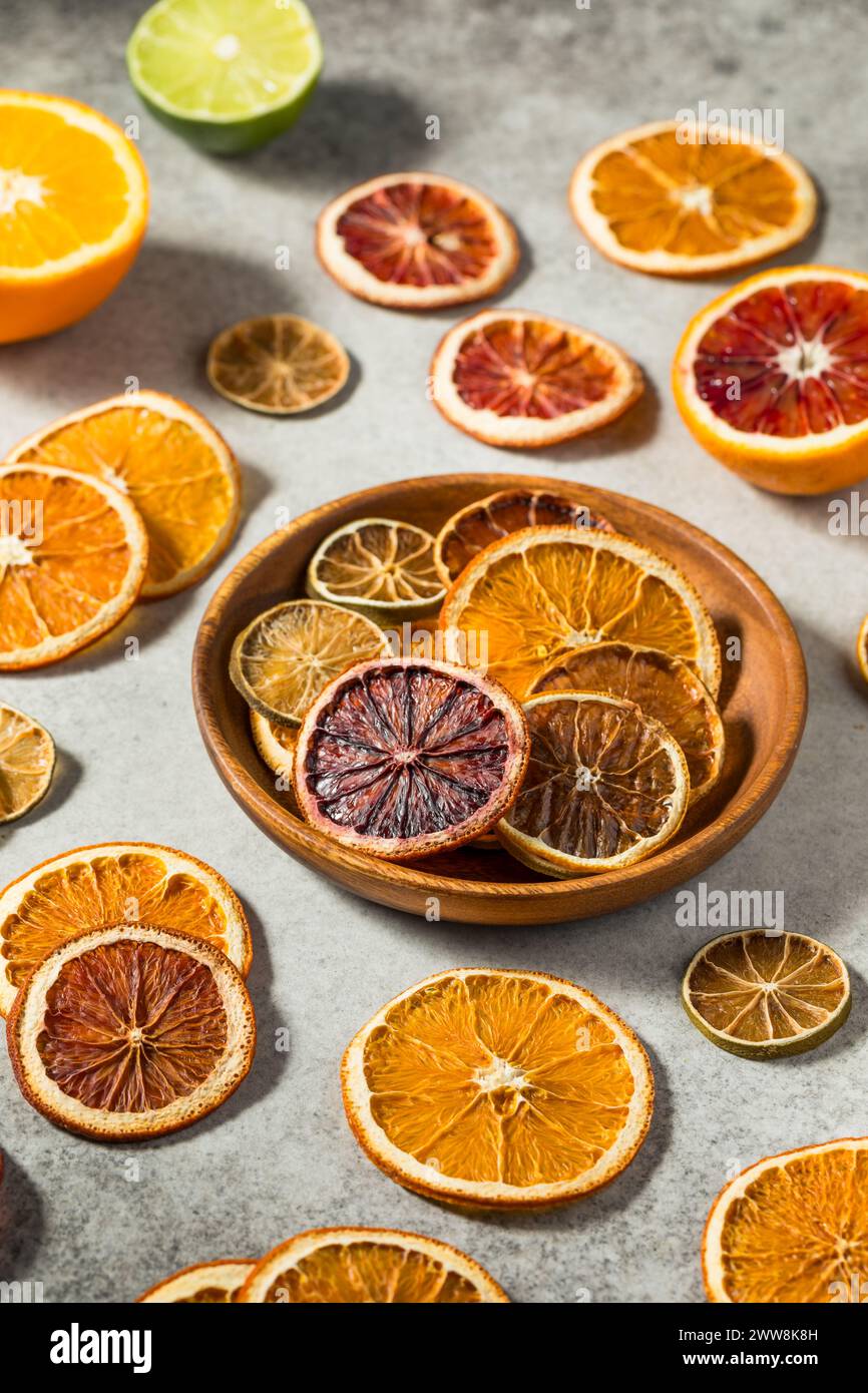 Healthy Dried Dehydrated Citrus Fruit with Oranges LIme and Lemons ...