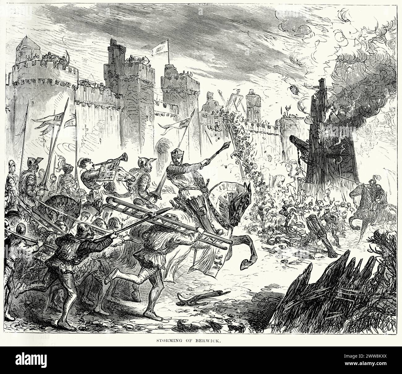 Storming castle walls britain hi-res stock photography and images - Alamy