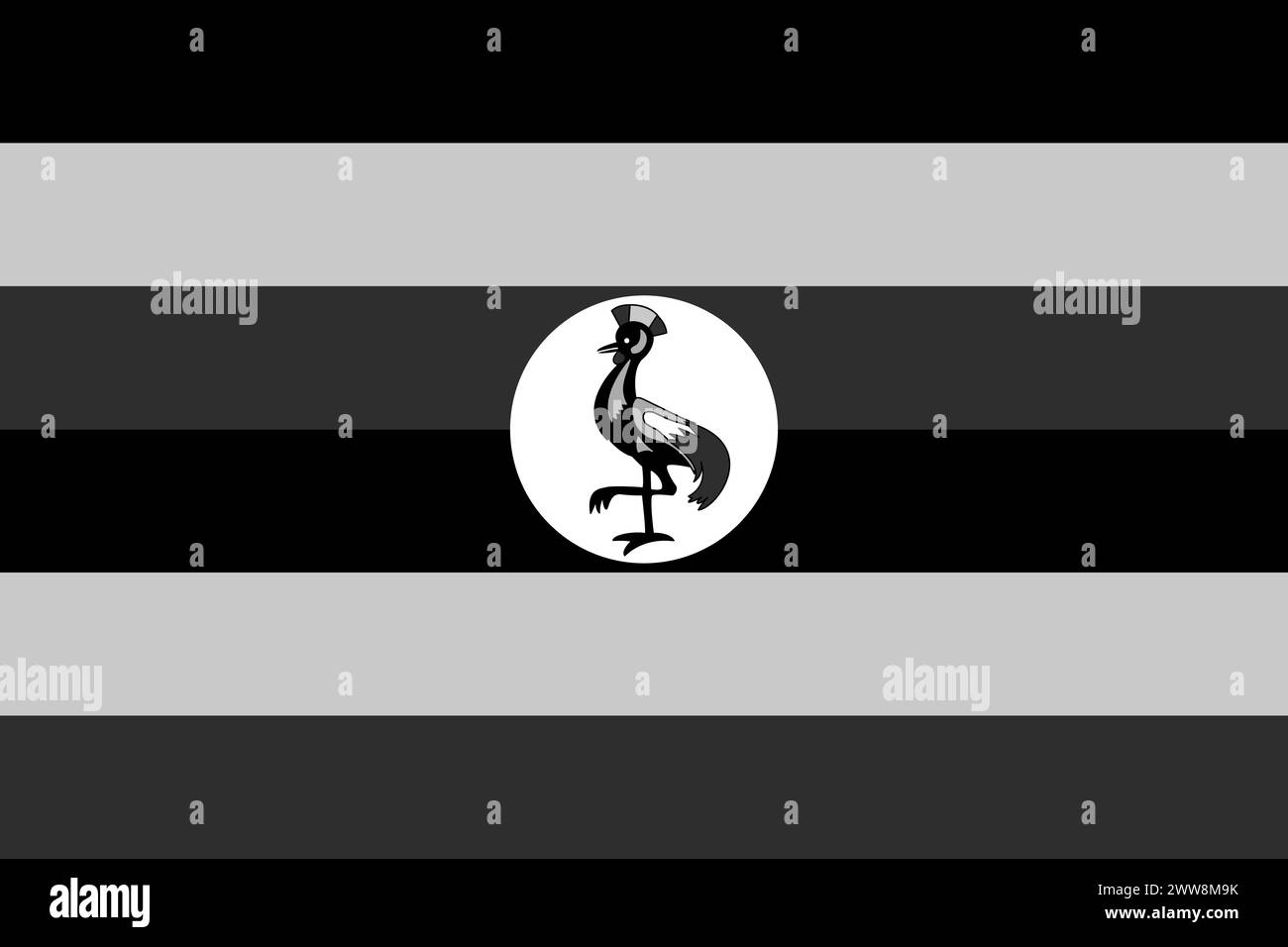Ugandan emblem Black and White Stock Photos & Images - Alamy