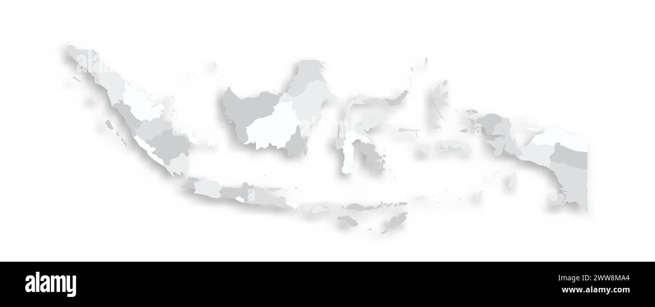 Indonesia political map of administrative divisions - provinces and ...