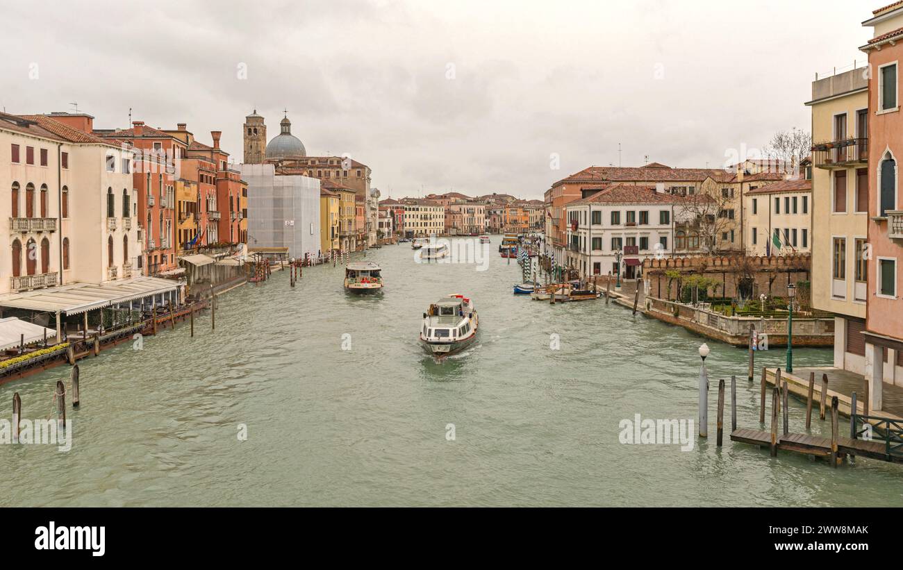 Vence, Italy - February 3, 2018: Water Bus Public Transport Taxi Boats ...
