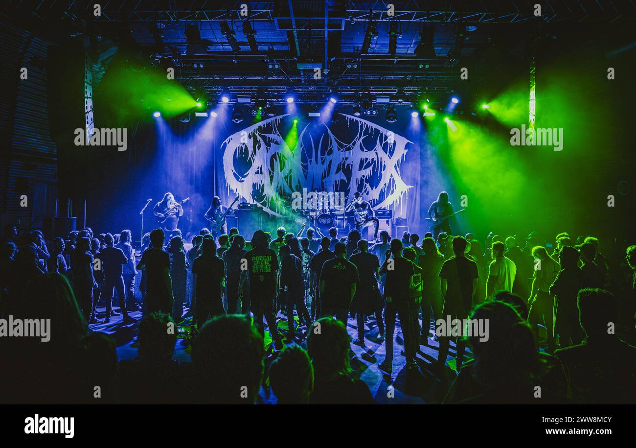 Copenhagen, Denmark. 21st, March 2024. The American deathcore band ...