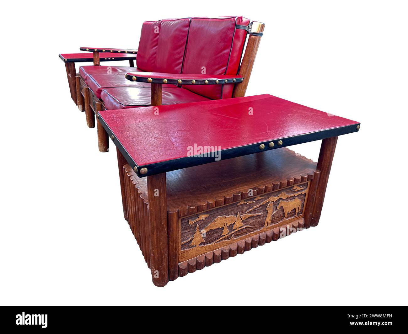 Thomas Molesworth, furniture designer 1930- 1960, Cody, WY, couch, side ...