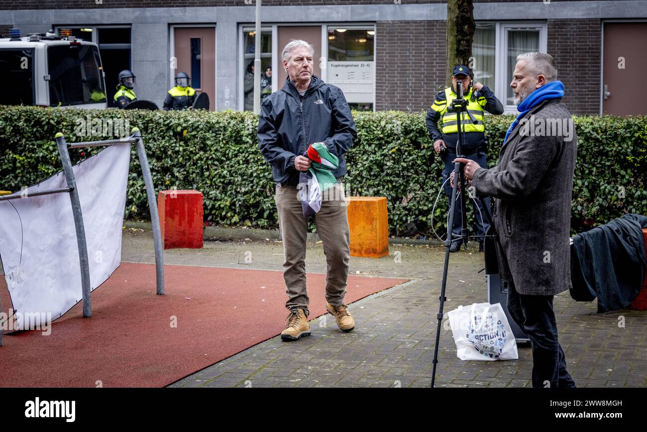 ROTTERDAM - Pegida leader Edwin Wagensveld during a pro-Israel ...