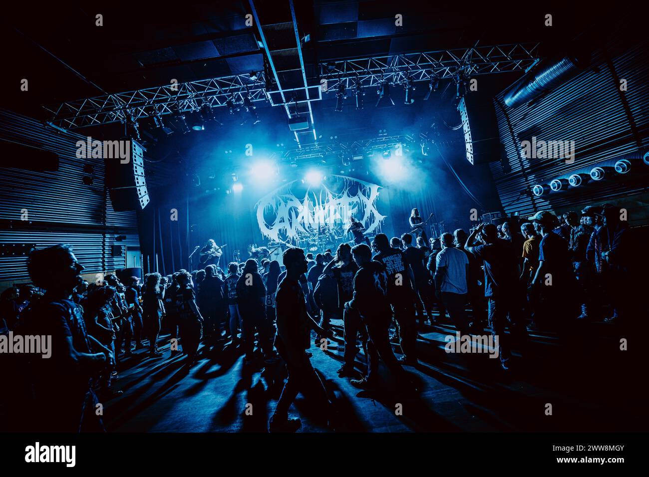 Copenhagen, Denmark. 21st Mar, 2024. Concert goers attend a live ...