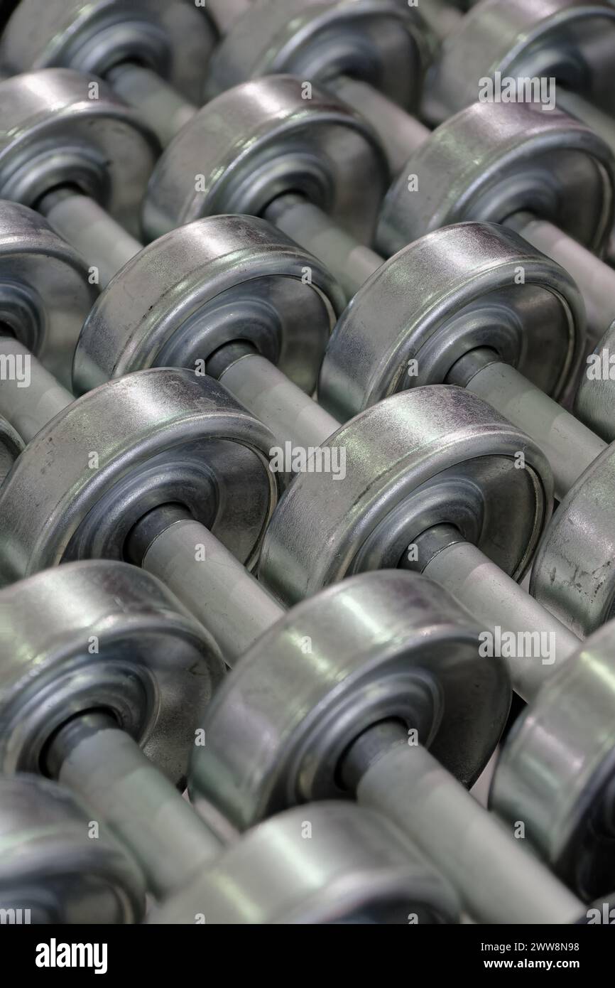 Macro shot metal roller hi-res stock photography and images - Alamy